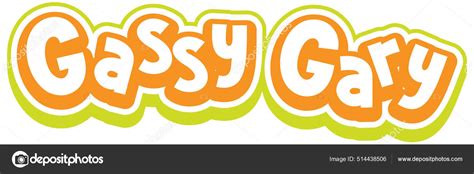 Gassy Gary Logo Diseño Texto Ilustración Vector De Stock 514438506 De