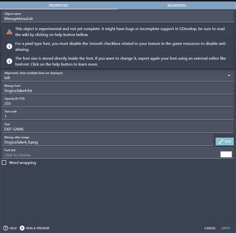 Solved Generating Fonts For The Bitmap Text Object How Do I GDevelop Forum
