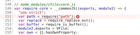 Require Is Not Defined Error When Bundling Vfile For Browser · Issue