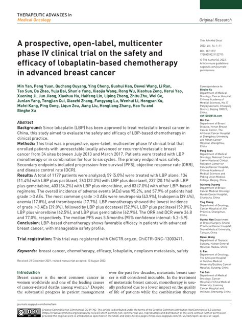 Pdf A Prospective Open Label Multicenter Phase Iv Clinical Trial On