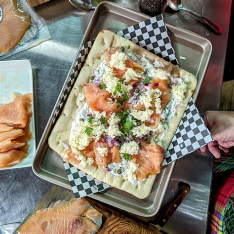 Smoked Salmon Flatbread Kilted Chef