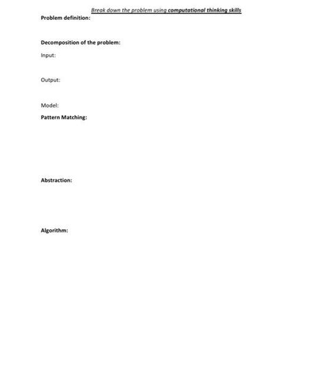 Solved Problem Details Design A Solution Algorithm For A