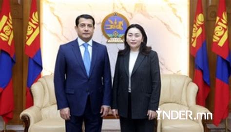 УИХ ын дэд дарга Х Булгантуяа Элчин сайд Фарход Арзиевийг хүлээн авч уулзлаа