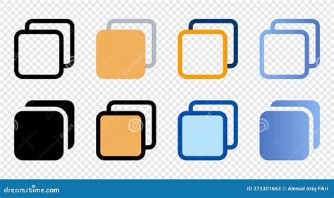 Copy Icons In Different Style Copy Icons Different Style Icons Set