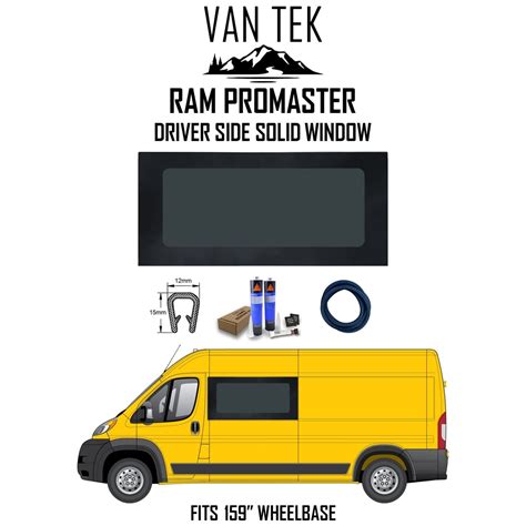Ram Promaster Driver Side Front Solid Window Van Tek