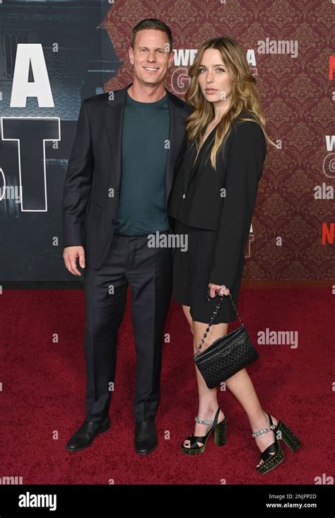 Los Angeles Usa 22nd Feb 2023 Christopher Landon And Jessica Rothe At