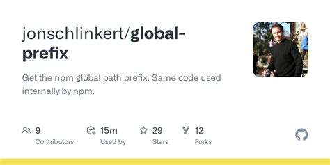 Github Jonschlinkertglobal Prefix Get The Npm Global Path Prefix