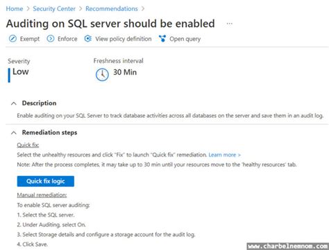 Enable Azure Sql Auditing With Azure Policy Charbel Nemnom Mvp