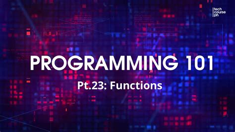 Functions Programming For Beginners Using C Part YouTube