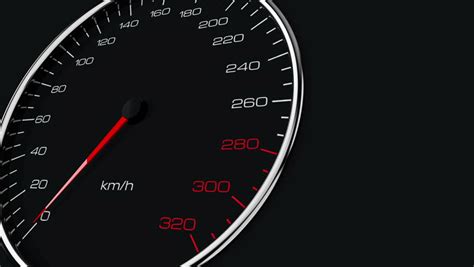 Car Speedometer And Moving Pointer Stock Footage Video 100 Royalty