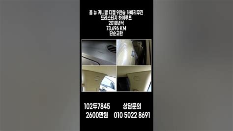기아 올 뉴 카니발 디젤 9인승 하이리무진 프레스티지 하이루프 2600 만원 Youtube