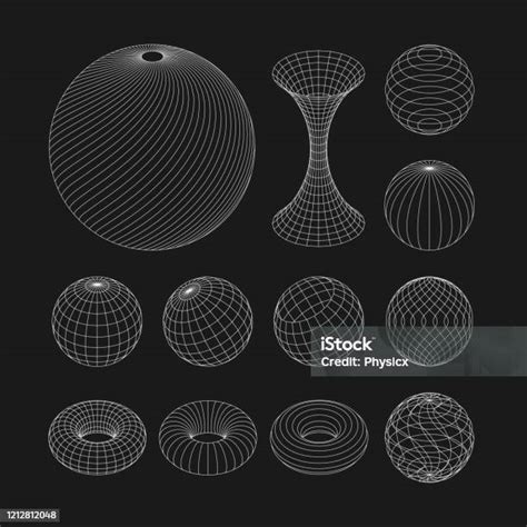 나선형 원형 회전 선 와이어프레임 구 오브젝트입니다 네트워크 라인 Hud 설계 구체 구에 대한 스톡 벡터 아트 및 기타 이미지