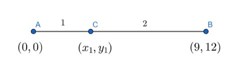 the points which trisect the line segment joining the points [ left