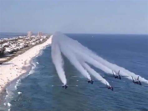 Reckless Drone Pilot Endangers Blue Angels During Beach Flyover