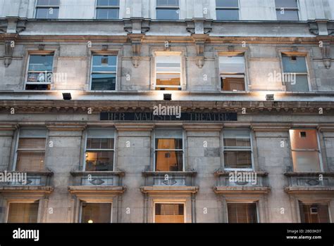 Illuminated Classical Facade Elevation Windows Architecture Of Building