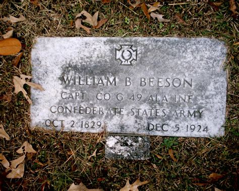 Capt William Baker Beeson 1829 1924 Find A Grave Memorial