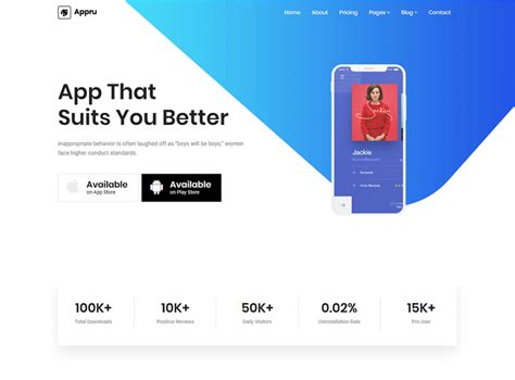 Free App Landing Page Html Template Designhooks