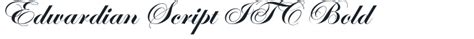 Download Edwardian Script Itc Bold Font Fontyukle