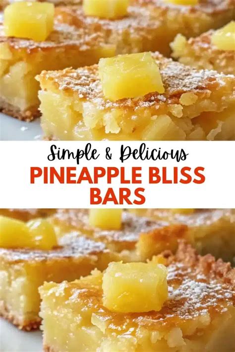 Pineapple Bliss Bars