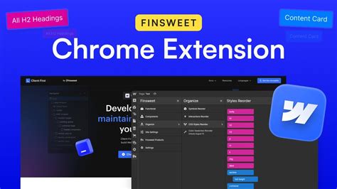 Finsweet Chrome Extension In Webflow Quick Guide Youtube