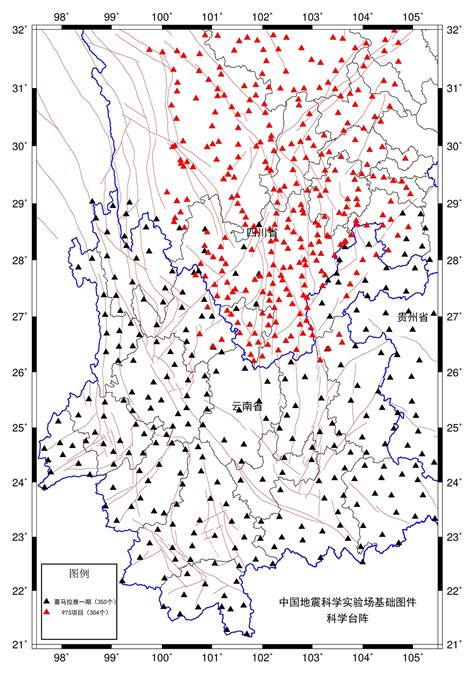 科学台阵观测点位图