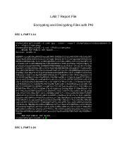 LAB Report File Docx LAB Report File Encrypting And Decrypting Files With PKI SEC PART