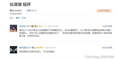 python爬长津湖豆瓣短评 爬取长津湖电影详情 csdn博客