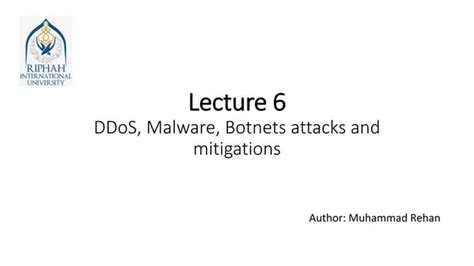 botnets attacks pptx