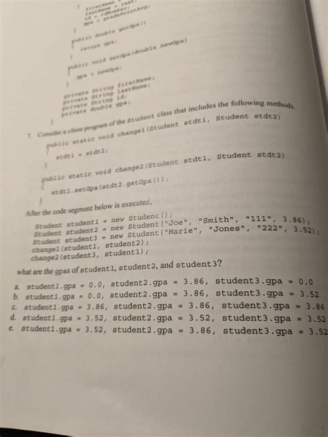 Ap Csa Question 7 Why Would The Answer Be A And Not C Doesnt The