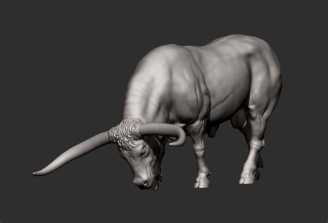 Texas Longhorn 3d Print Model By Alexander3dart