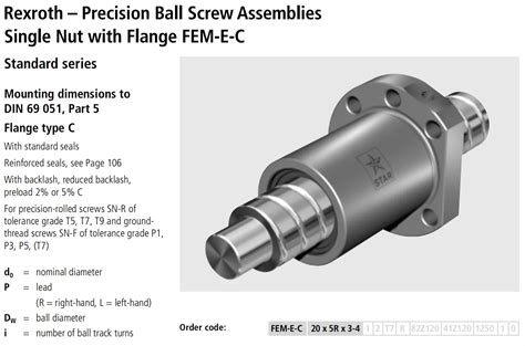 Rexroth Linear Guide Rail Ball Screw R150206065 Automation Systems Ball Screw Support Units 1502