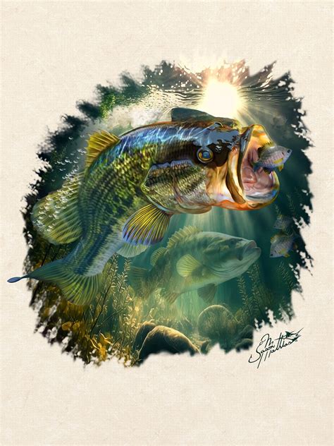Largemouth Bass Stencil