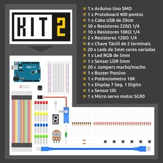 Kit Uno Iniciante Para Arduino Completo 2 Tutorial Maleta Shopee Brasil