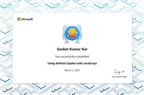 Githubcopilot Javascript Ai Coding Professionalgrowth Sanket Kumar Kar