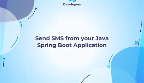 send sms from your java spring boot application