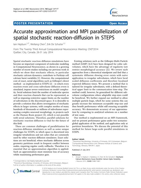 Pdf Accurate Approximation And Mpi Parallelization Of Spatial