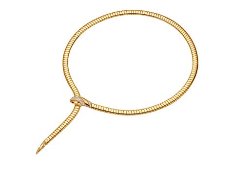 Serpenti Tubogas Colar Yellow Gold 360632 Colar Bvlgari Official Store