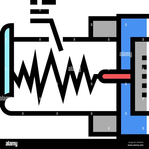 Seismograph Device Color Icon Vector Illustration Stock Vector Image And Art Alamy