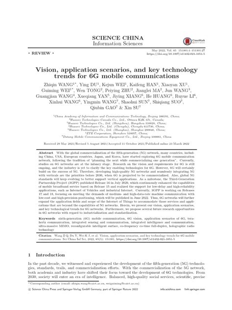 Science China Information Sciences Pdf Computer Network Artificial Intelligence