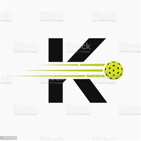 문자 K 알파벳 벡터 템플릿의 초기 피클 볼 로고 Championship에 대한 스톡 벡터 아트 및 기타 이미지 Championship 경기 스포츠 경쟁 Istock