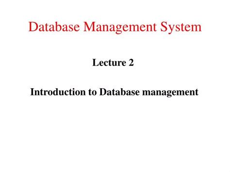 PPT Database Management System PowerPoint Presentation Free Download ID 1577119