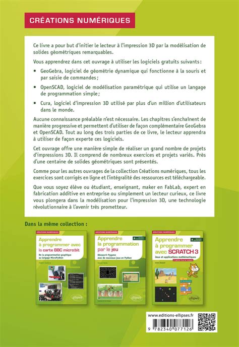 Géométrie Dans Lespace Et Impression 3d Apprendre à Utiliser