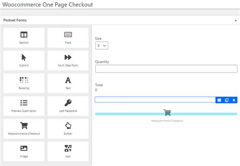 Woocommerce One Page Checkout Piotnet Forms