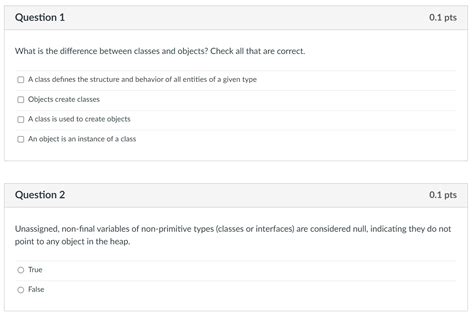 Solved What Is The Difference Between Classes And Objects Chegg