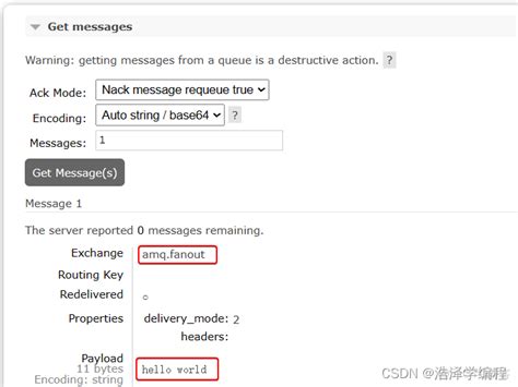 Java Rabbitmq 控制台查看消息 Rabbitmq控制台手动发消息mob64ca13f7ecc9的技术博客51cto博客