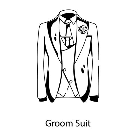 Trendy Groom Suit 36232790 Vector Art At Vecteezy
