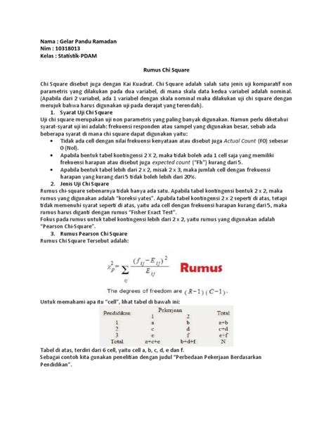 Rumus Chi Square Pdf