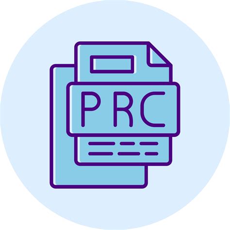 Prc File Line Dual Tone Circle Icon 47477488 Vector Art At Vecteezy