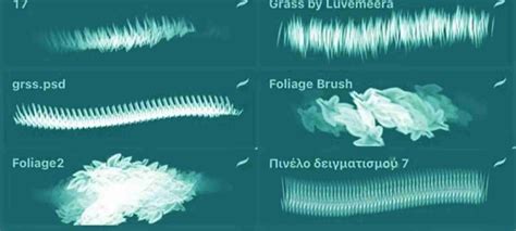 Procreate Brushes And Photoshop Brushes Flora Jungle Moss Tree Leaves