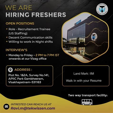 Mouni K Sri On Linkedin Tekwissen Hiring